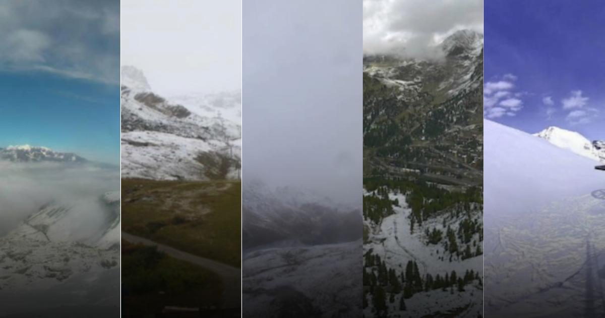 Météo : les images de l’arrivée des premiers flocons à 2000 mètres d ...