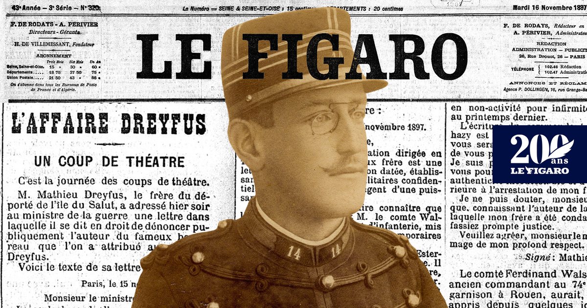 Le Figaro du 16 novembre 1897 lance «l’affaire Dreyfus»