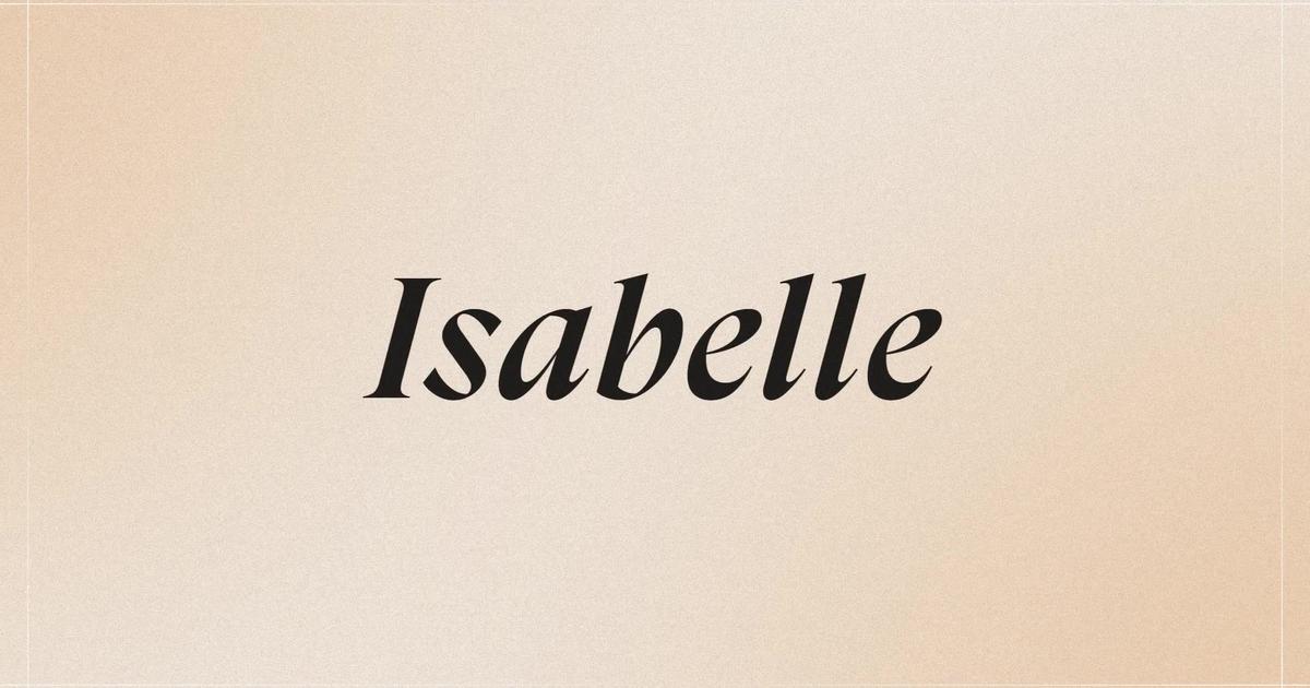 Isabelle, prénom féminin, hébraïque de type médiéval. Découvrez son ...