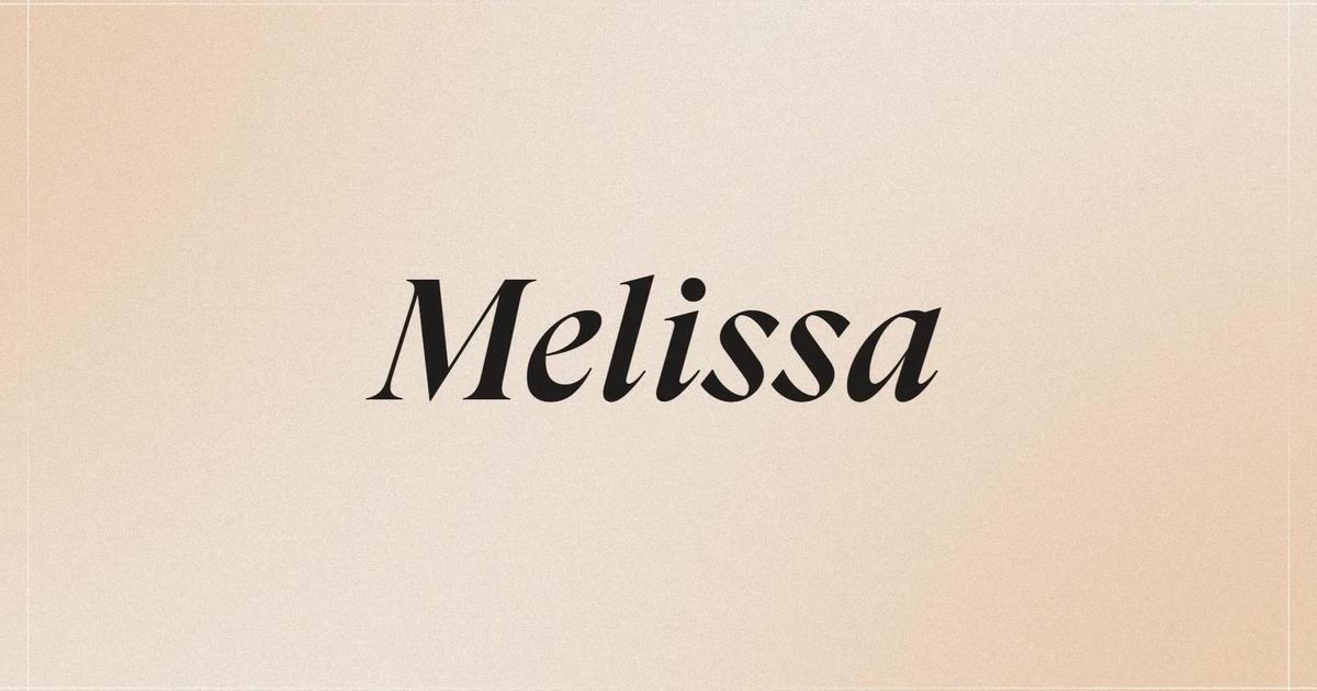 Prénom Melissa, féminin, breton, original : signification