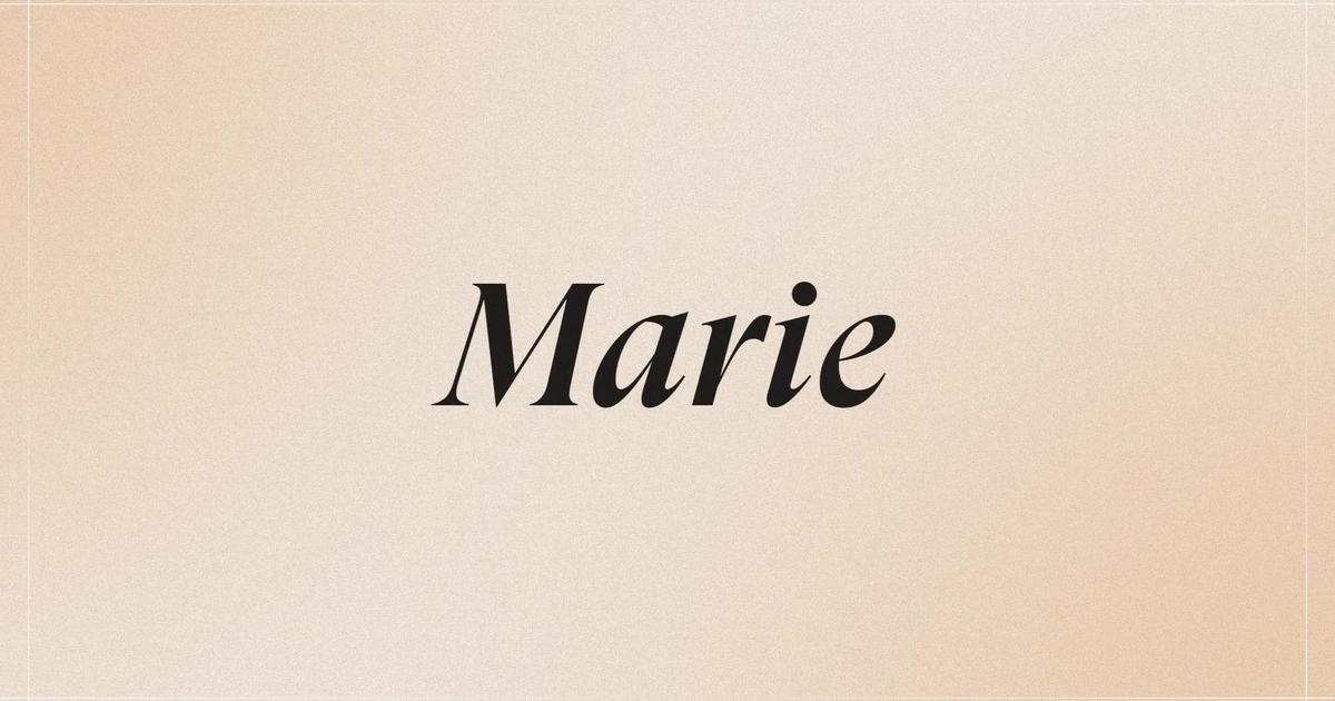Prénom Marie, féminin, hébraïque, biblique : signification