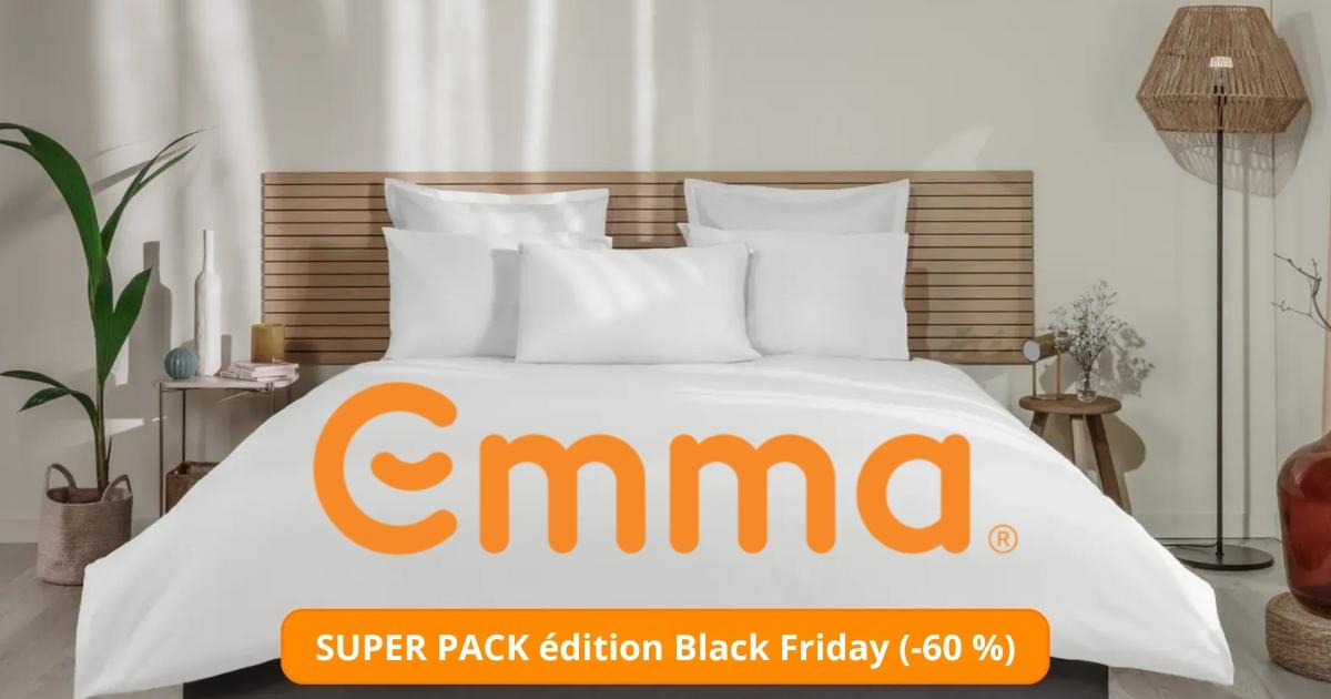 Emma Matelas lance une offre très spéciale pour le Black Friday : profitez de -60% jusqu’à ce soir