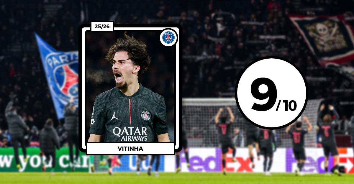 Les notes du PSG contre Tottenham : Vitinha par toutes les émotions ...