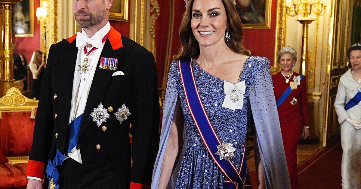Kate Middleton, William, Charles III et Camilla reçoivent le président ...