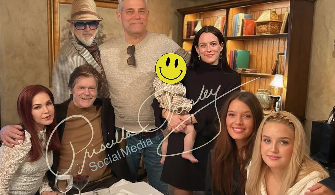 Cette rare photo de Priscilla Presley, réunie avec ses trois petites ...