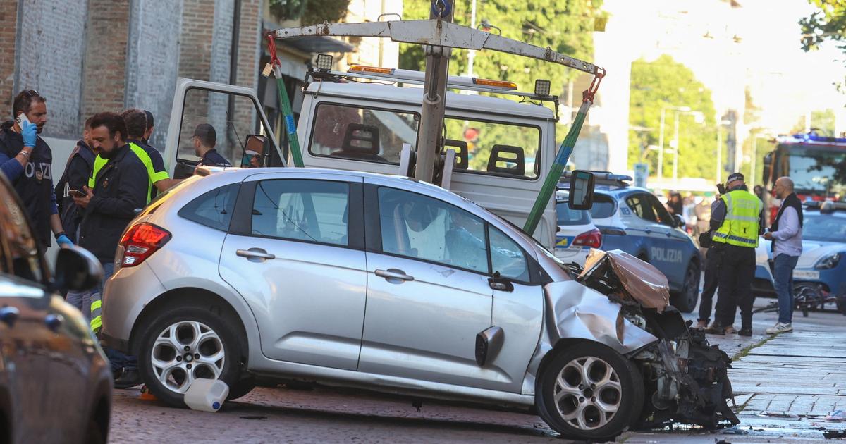 Attaque à la voiture bélier à Modène en Italie : Giorgia Meloni se rend ...