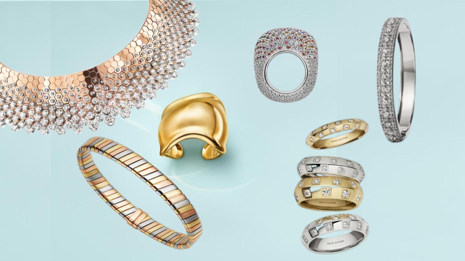 Damier de Louis Vuitton, Tubogas de Bulgari, Bone de Tiffany & Co ...