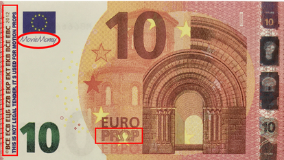 Arnaque à la Movie Money, de faux billets en euros circulent