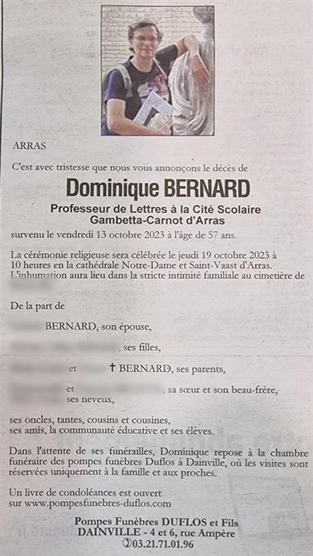 Attentat d'Arras : l'assaillant Mohammed Mogouchkov mis en examen, son ...