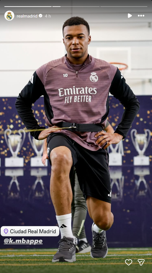 Real Madrid : Kylian Mbappé de retour à l’entraînement individuel après ...