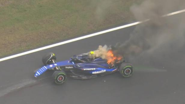 F1 : en vidéo, le crash impressionnant de Sargeant, obligé de s ...