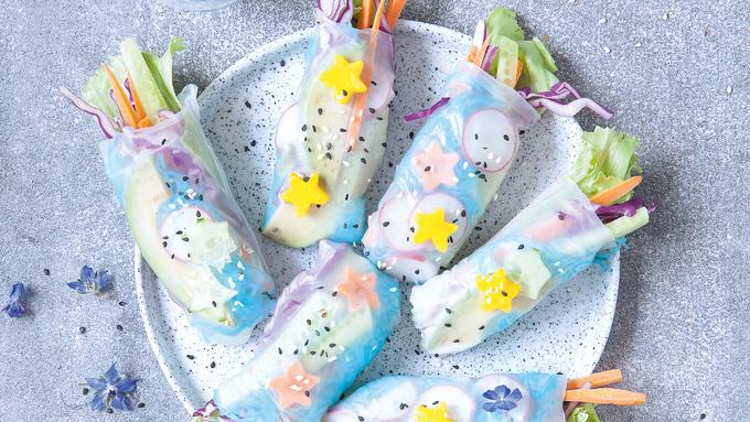 Rouleaux de printemps licorne