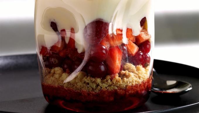 Tiramisu fruits rouges vanille