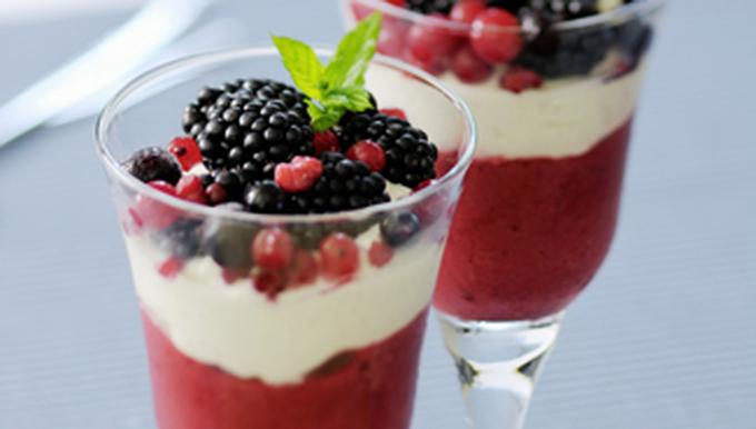 Sorbet aux fruits rouges