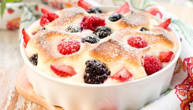 Gratin de fruits rouges