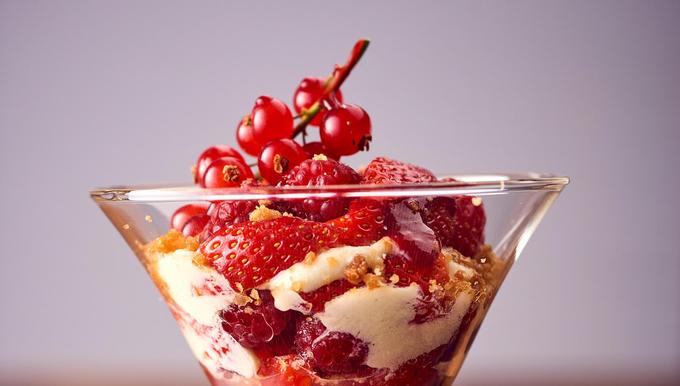 Fruits rouges et mascarpone