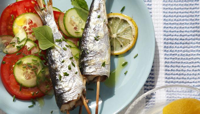 Sardines grillées au citron