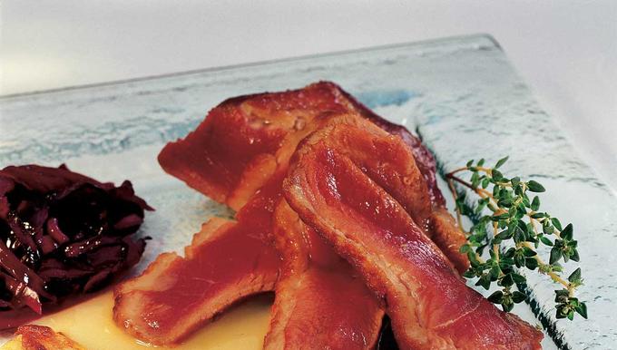 Canard au chou rouge