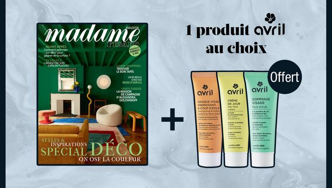 Un produit Avril au choix offert avec le spécial déco