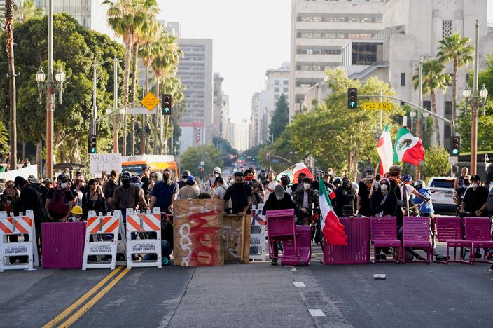 Les images impressionnantes des manifestations à Los Angeles