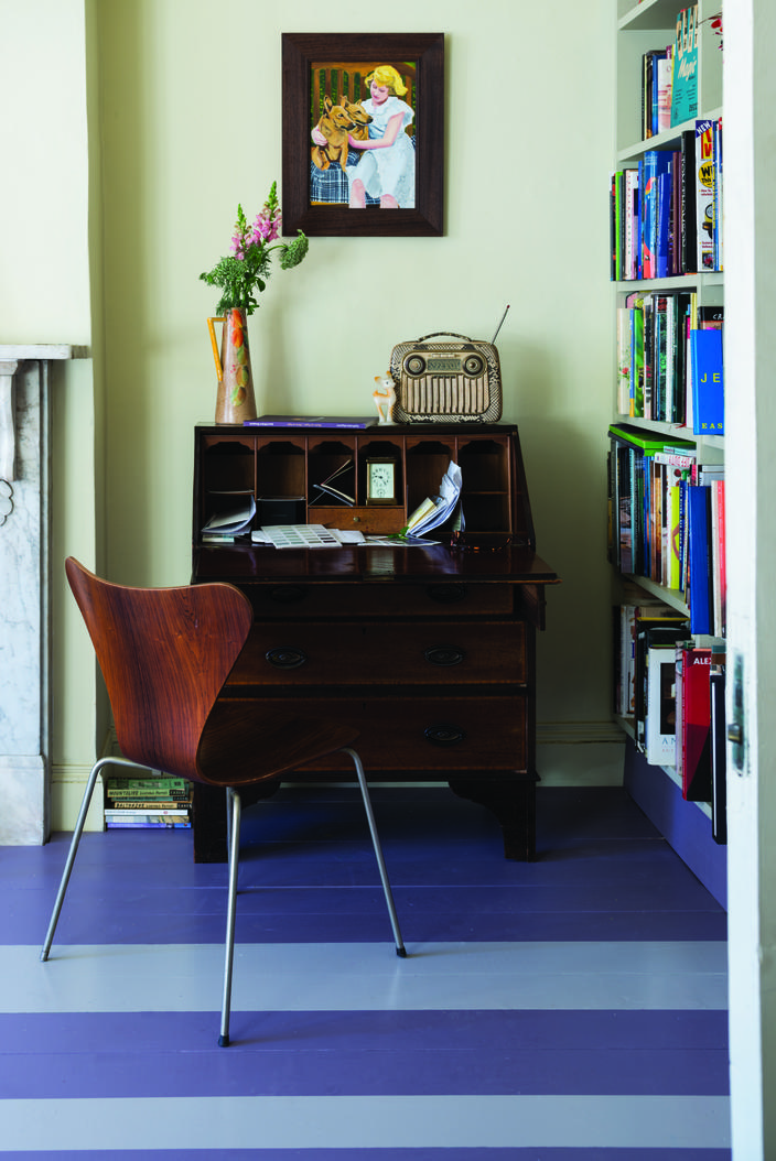 La nouvelle tendance déco ? Peindre le sol, rebaptisé sixième mur