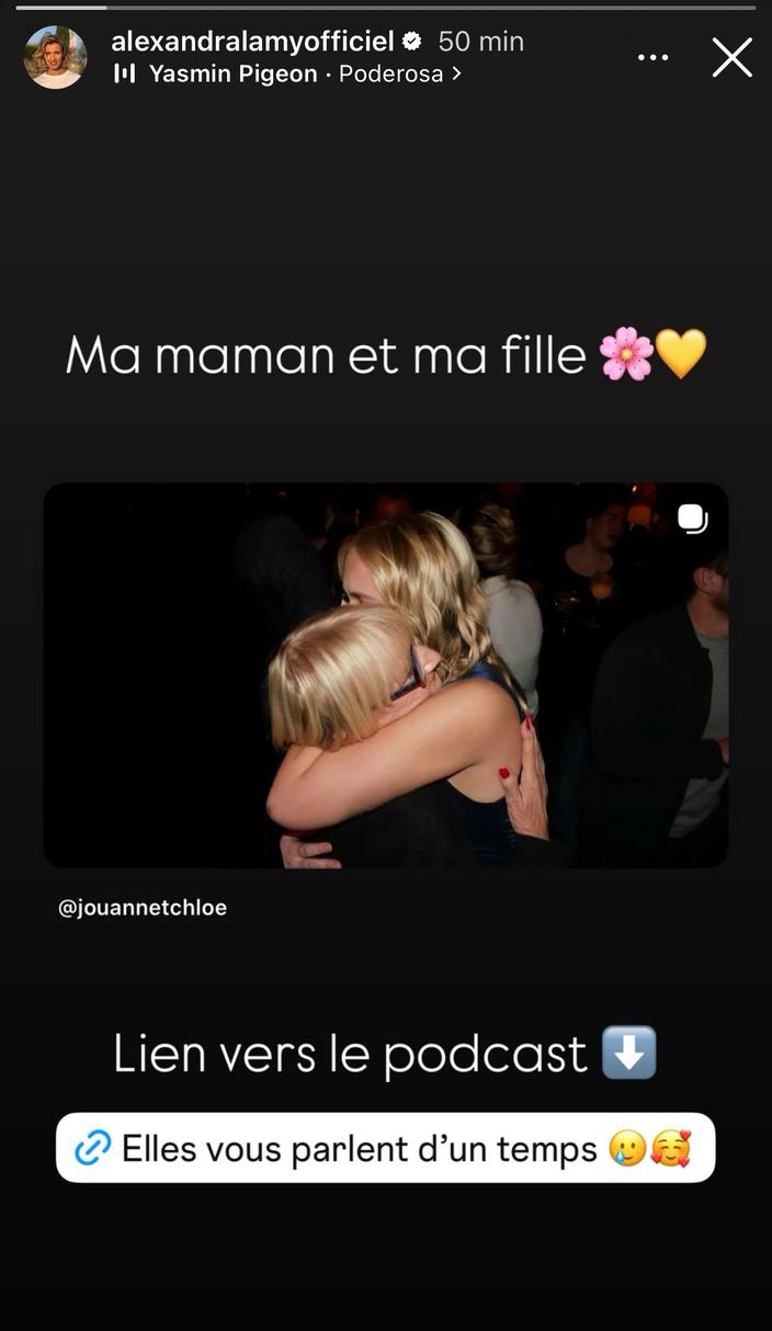 Alexandra Lamy émue face au nouveau projet familial de sa fille Chloé ...