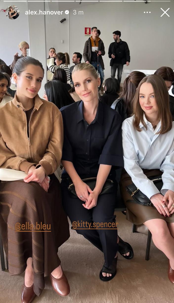 Alexandra de Hanovre brille à la Fashion Week de Milan aux côtés de ...