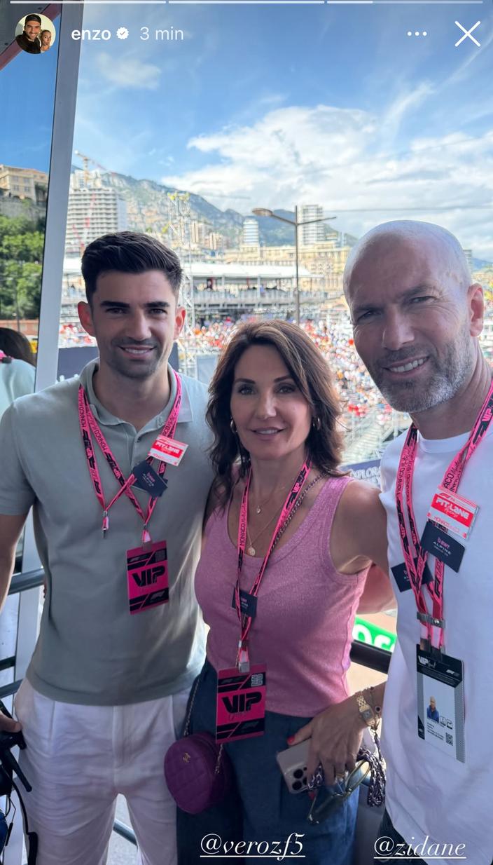 Zinedine Zidane en famille au Grand Prix de Monaco : sa femme Véronique ...