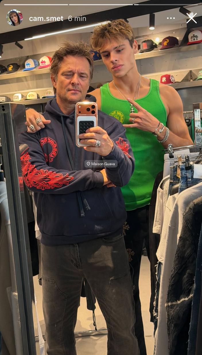 David Hallyday de sortie avec son fils Cameron : ils se ressemblent tant