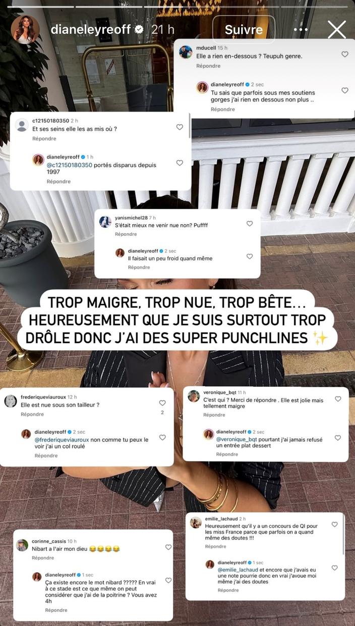 « Trop maigre », « trop nue » : Diane Leyre répond aux critiques sur sa ...