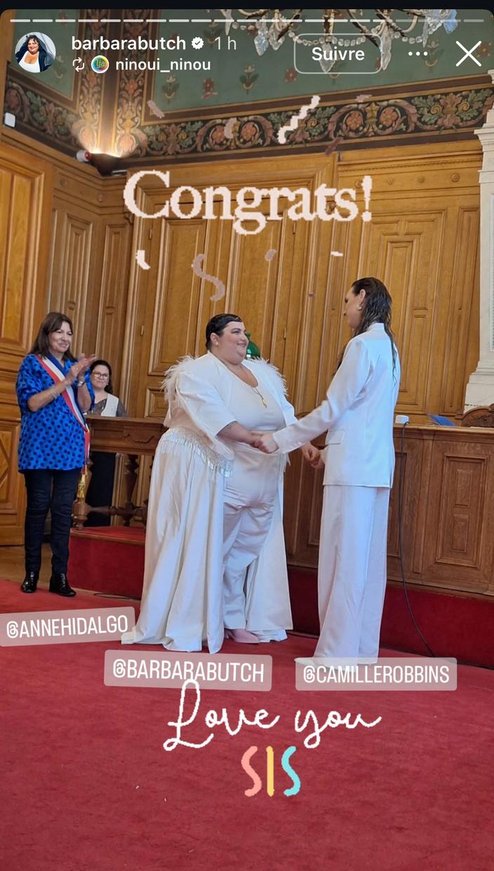Carnet blanc ! La DJ Barbara Butch mariée à sa compagne Camille Robbins ...