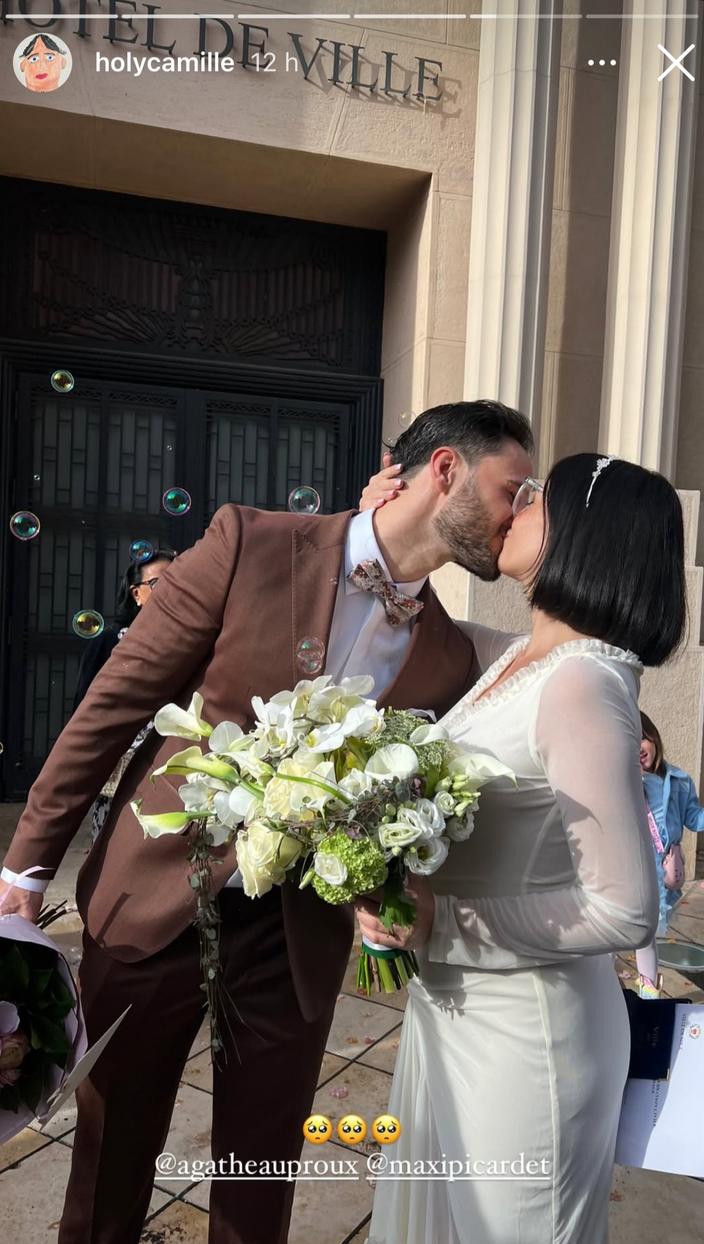 Après le bébé, le mariage ! Agathe Auproux a épousé son compagnon Maxence à Nice