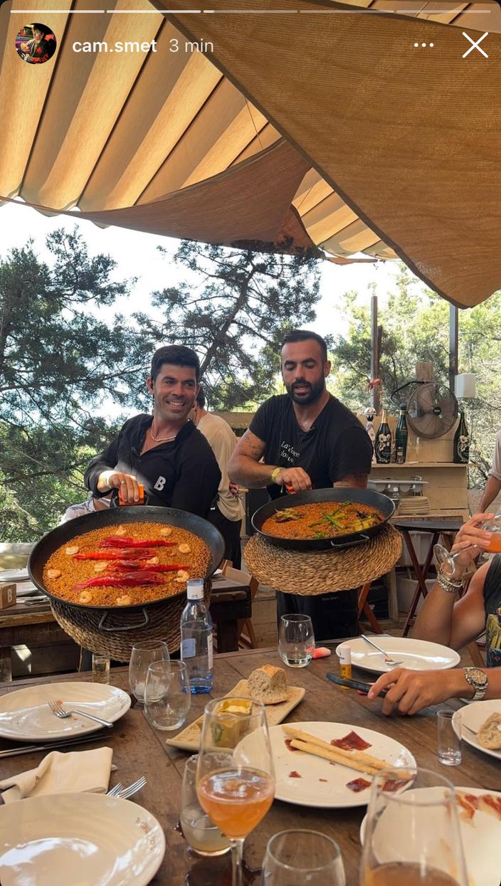 David Hallyday : son fils Cameron Smet en vacances en Espagne entre ...