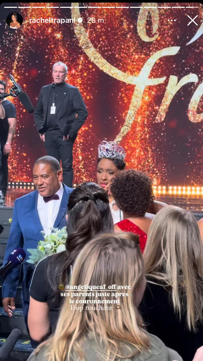 Angélique Angarni-Filopon (Miss France 2025) réunie avec ses parents ...