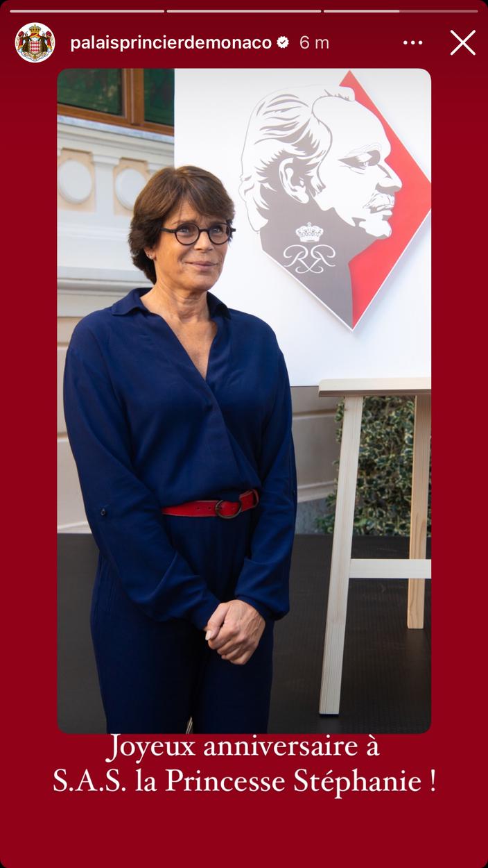 Stéphanie de Monaco a 60 ans : Albert et Charlene lui adressent un ...
