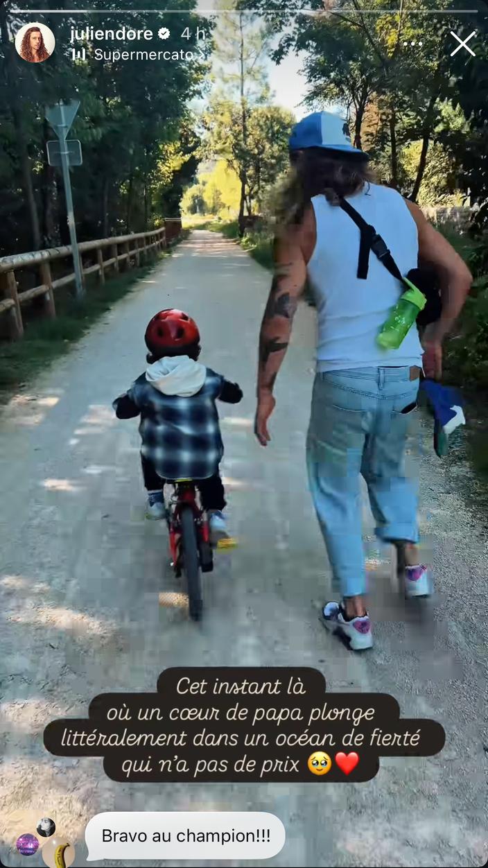 Julien Doré, son fils de 4 ans passe un cap symbolique : “Un océan de ...