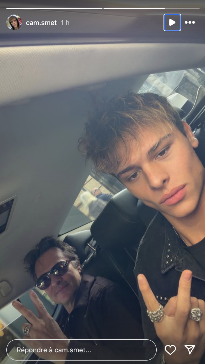 David Hallyday et Cameron : père et fils se dévoilent dans un adorable selfie