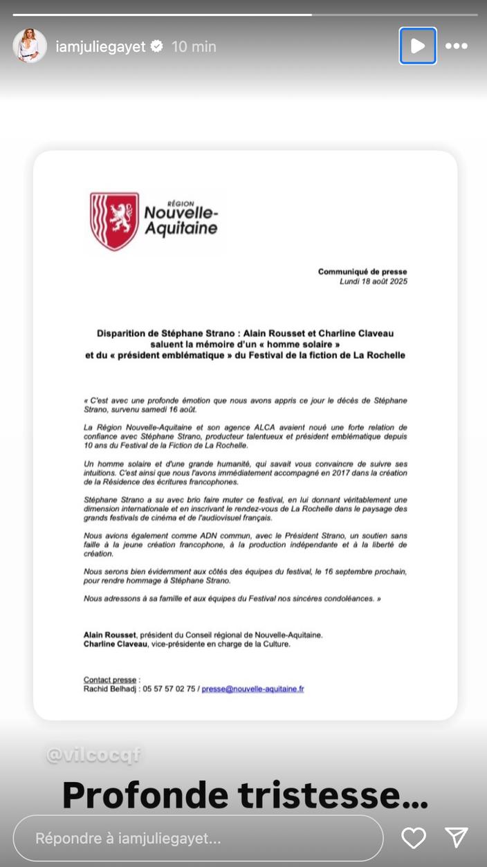 Julie Gayet en deuil : elle pleure la disparition d’un homme qui a ...