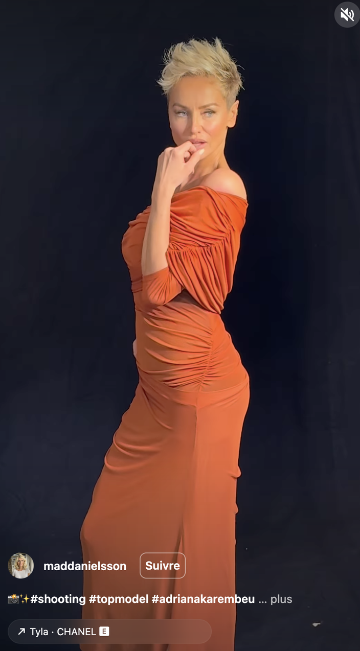 Rasée sur les côtés, Adriana Karembeu ose la coupe pixie : à 54 ans ...