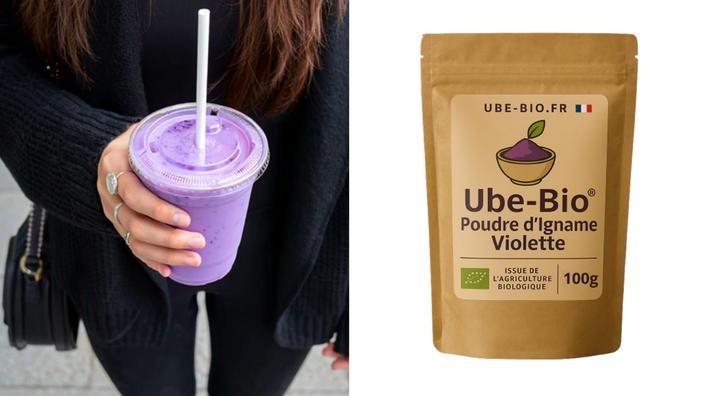 UBE-BIO : poudre d’ube bio 100 % naturelle pour ube latte, desserts ...