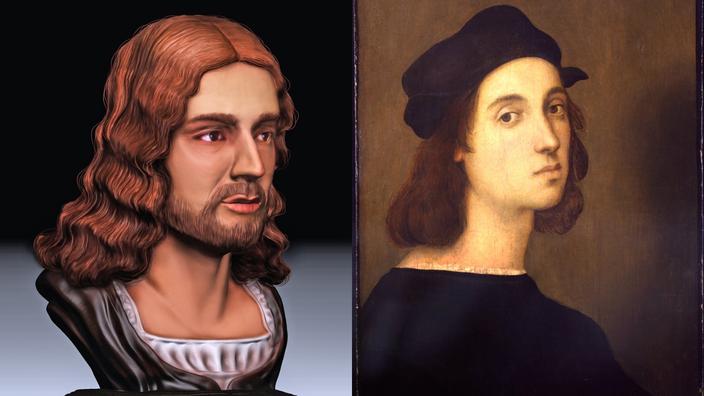 Le visage du peintre Raphaël reconstitué en 3D par une université italienne