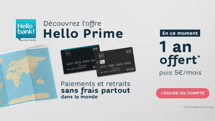 Hello Prime, la carte bancaire à choisir pour vos séjours à l'étranger