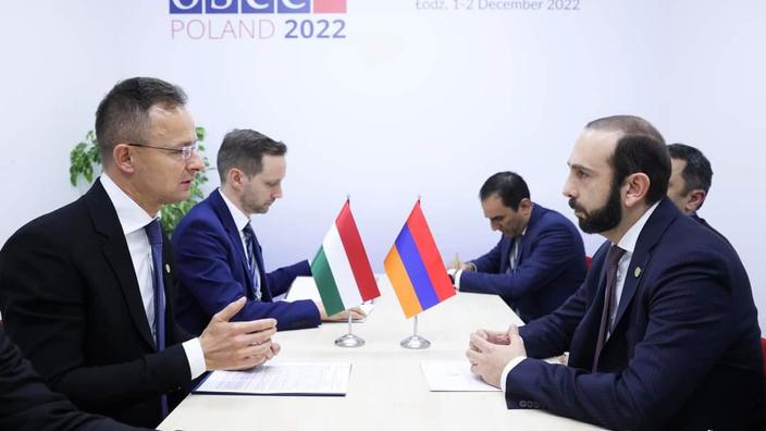 L'Arménie et la Hongrie rétablissent leurs relations diplomatiques, après dix années de brouilles