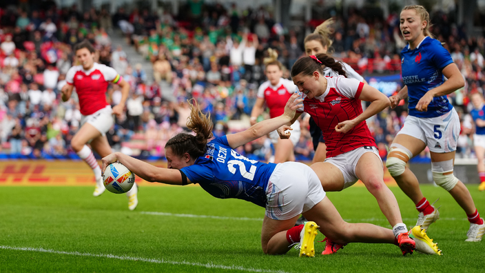 Rugby à 7 : les Bleues et les Bleus en demi-finales du tournoi de Toulouse