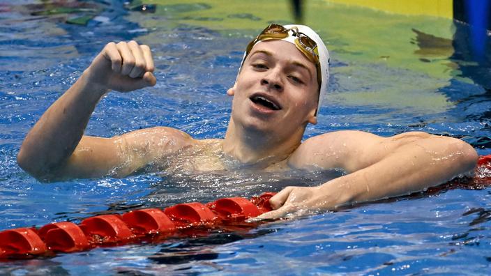 Natation : Léon Marchand impressionne (encore) avant les Jeux et s’offre un nouveau record aux ...