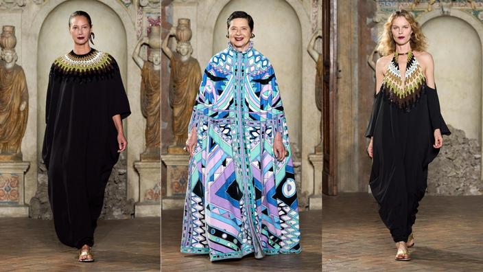 À Rome, Isabella Rossellini, Christy Turlington et Pucci