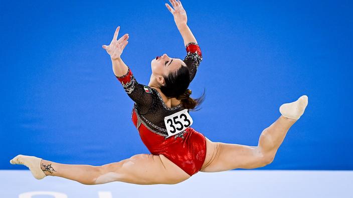 JO Paris 2024 : la gymnaste Italienne Ferrari, vice-championne ...