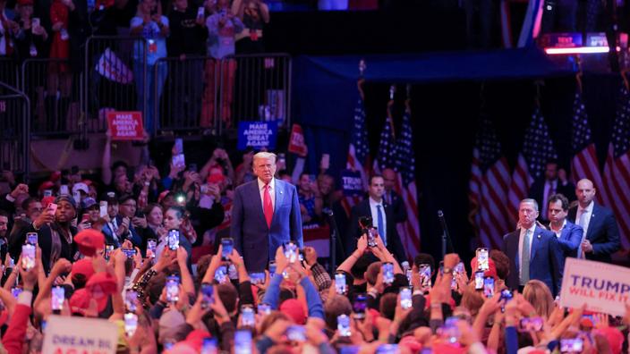 À New York, Donald Trump au Madison Square Garden pour une ...