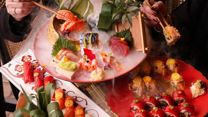 Pink Koï, le restaurant immersif japonais qui s’égare dans la techno