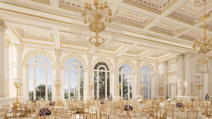 «Une grande salle de bal dorée» : Donald Trump veut imprimer sa marque à la Maison-Blanche